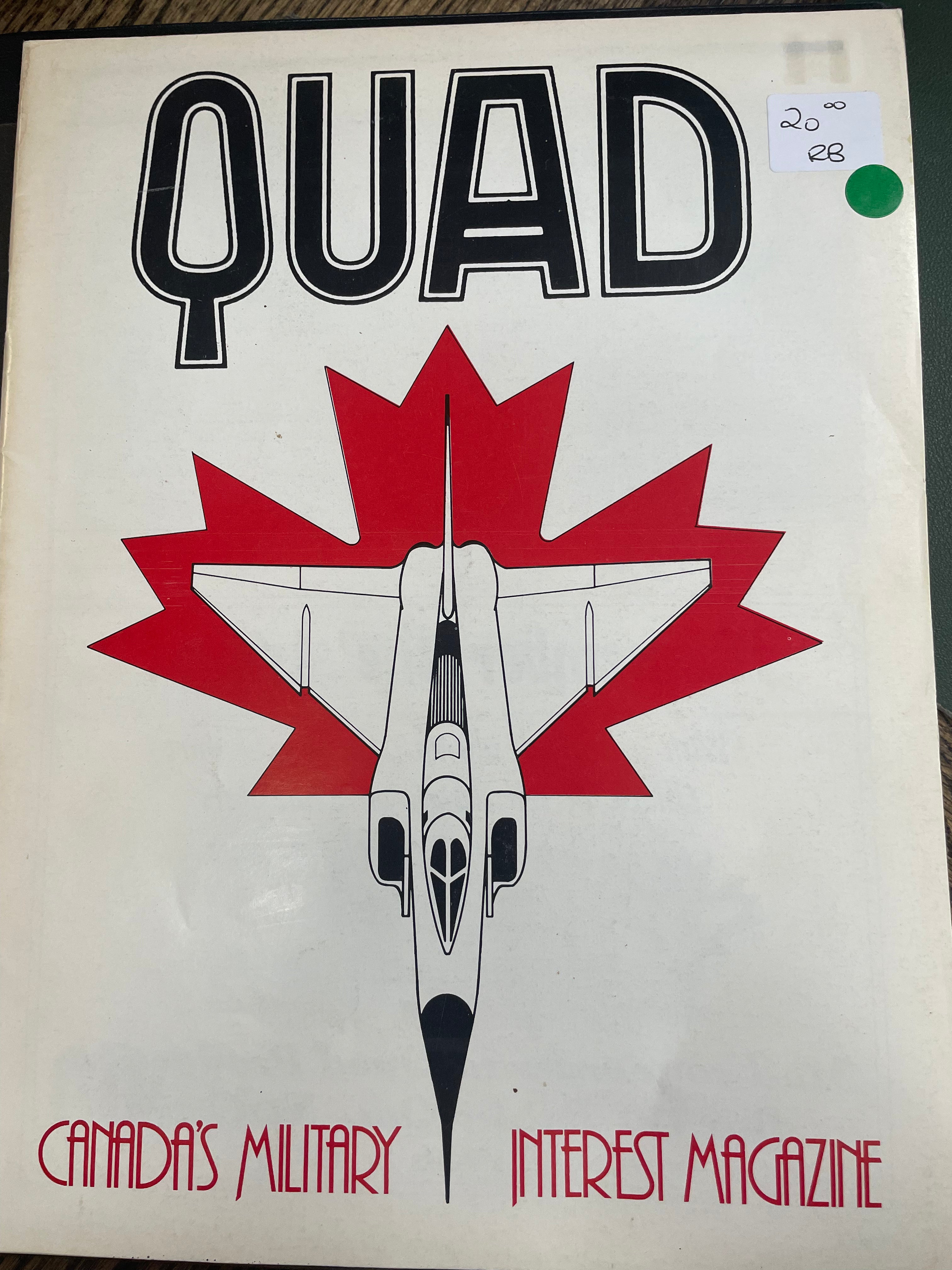 QUAD: Canada's Military Interest Magazine – Rivendell Books